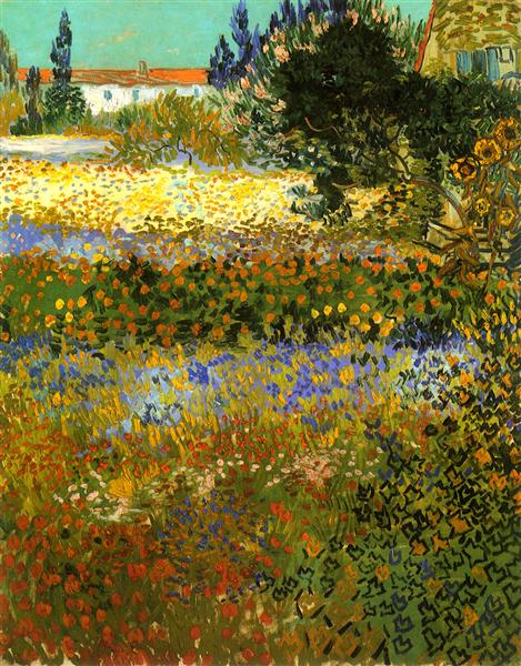 Art piece poem: Flowering Garden, Vincent van Gogh – For All Story Lovers!